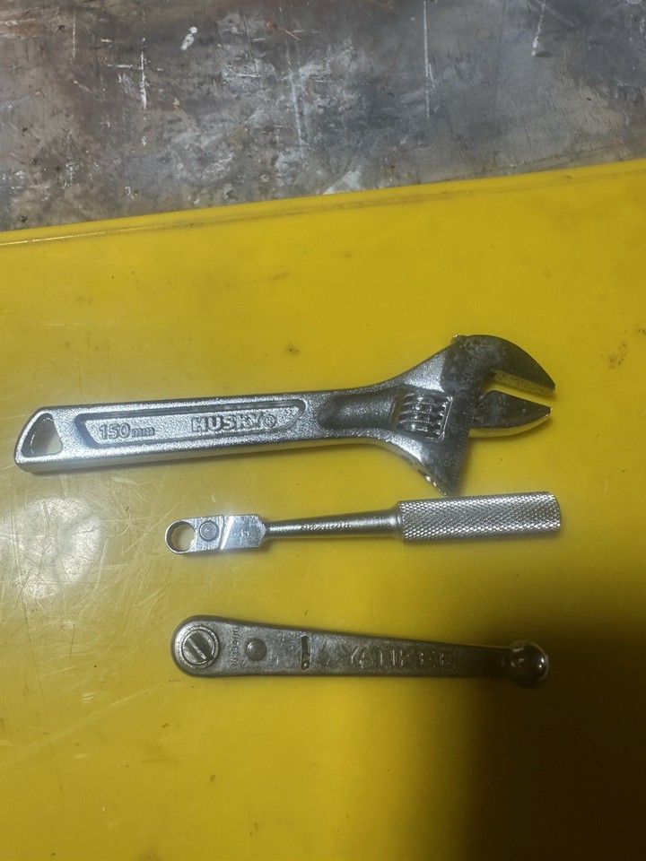 Husky 6” Adj Wrench And Stanley Yankee Flat Head Screw Driver ,but ...