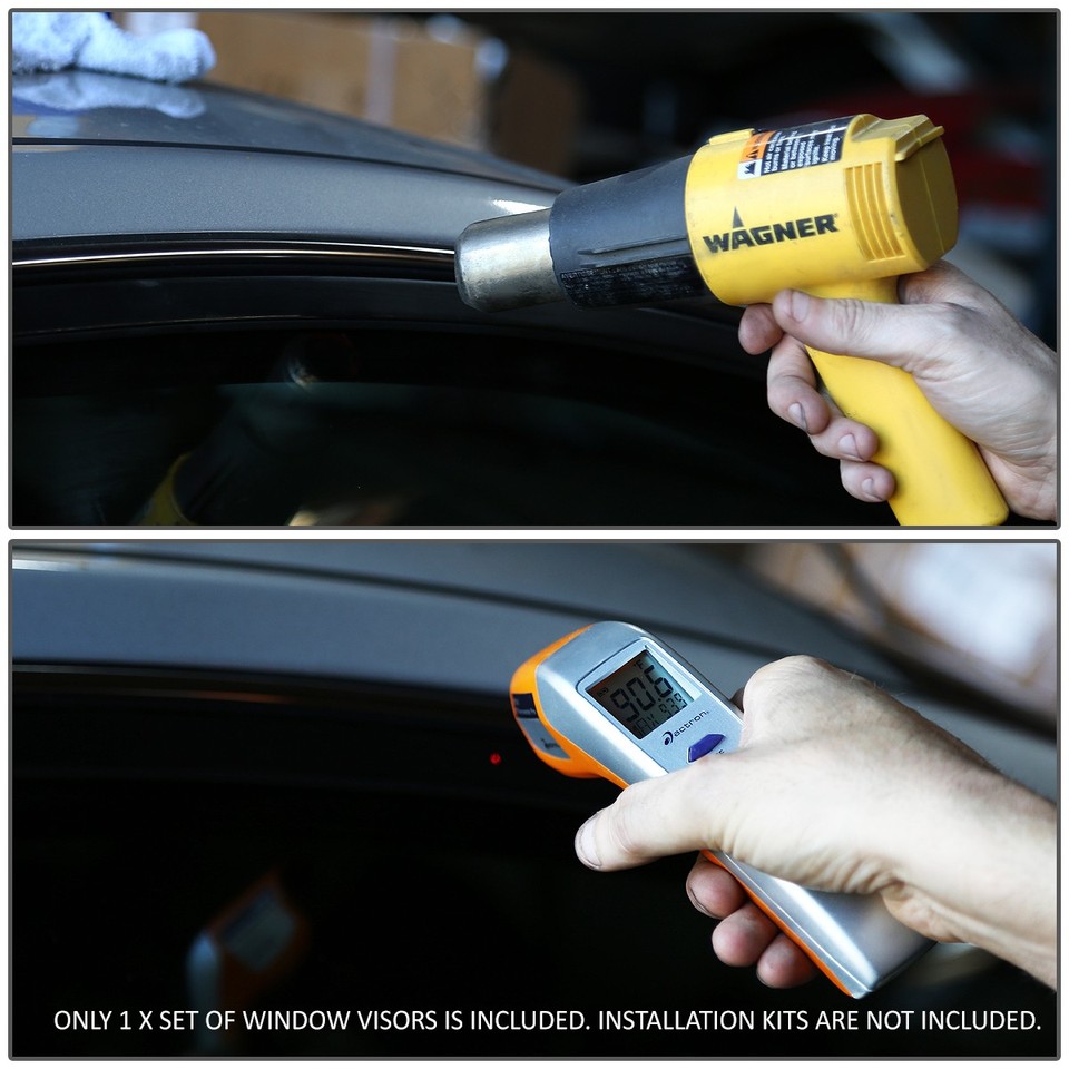 Tint Tape-on Window Visor Wind Sun Rain Deflector for 1992-2000 Lexus ...