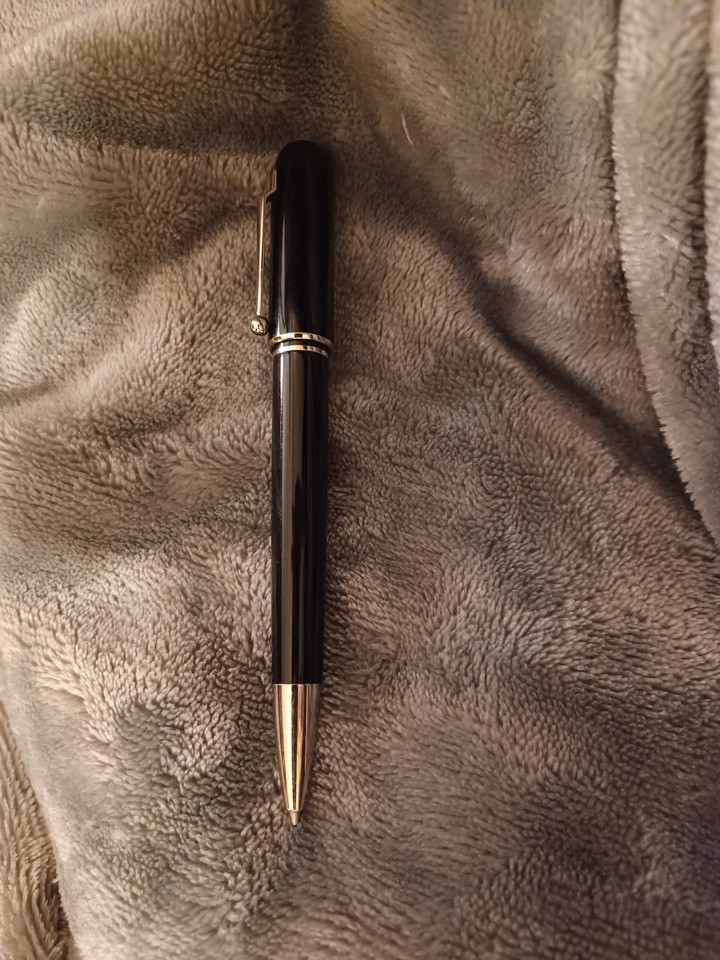 Dunhill sidecar ballpoint pen, black and silver, c. 2005, great ...