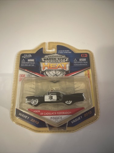 '59 Cadillac Eldo Police Badge City Heat Jada Toys Dub Diecast 1/64 ...
