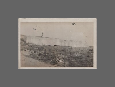 WW1 Era RPPC Photo German Concrete Trench Soldier On Top | eBay
