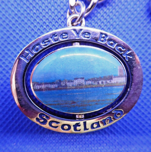 Keyring, Key Ring - Inveraray, Scotland, Haste Ye Back, Spinner, Metal ...