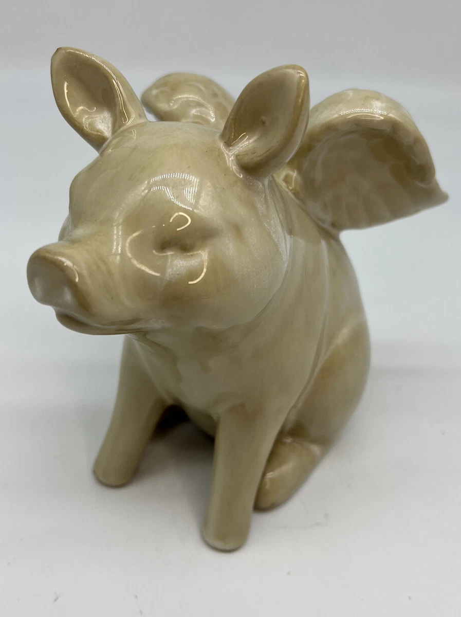 Ceramic Pig With Wings