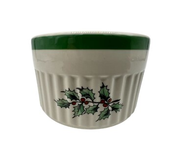 Spode Imperial Cookware Stone China Christmas Tree Ramekins Soufflés ...