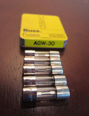 Lot Of 5 AGW 30 Busmann Buss Fuses | eBay