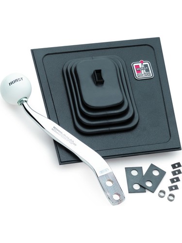 Hurst Shifter Stick Comp Stick Double Bend Boot / Knob Steel Chrome T ...