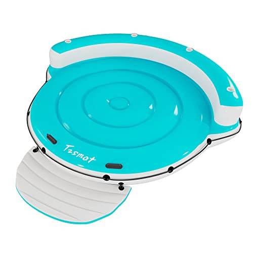 Inflatable Pool Floating Island Lounger Raft for Lake River Big Multi ...