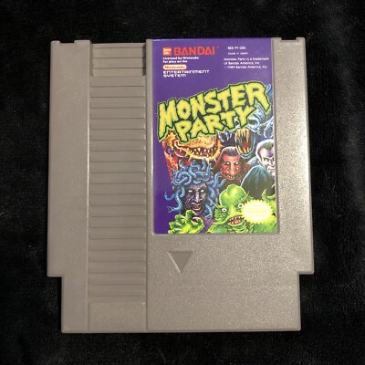 Monster Party - Nintendo NES Game - Tested & Works 45557074005 | eBay