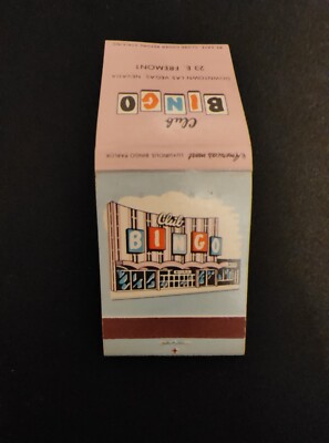 Matchbook Cover - Las Vegas - Club Bingo Unstruck Universal Match | eBay