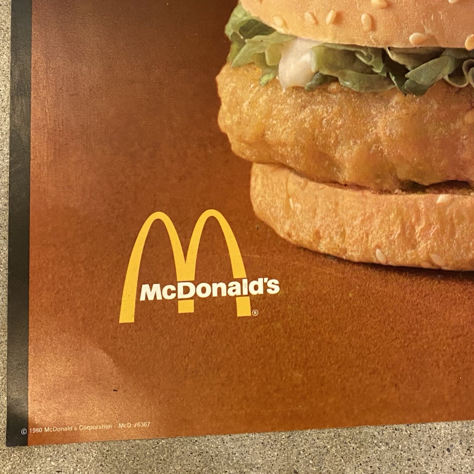 Vintage 1980 McDonald’s McChicken Translite Sign Store Display Original ...