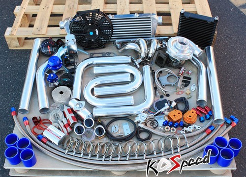 MAZDA FORD DURATEC 2.3/2.5 T04E TURBO CHARGER STAGE 2 KIT INTERCOOLER ...