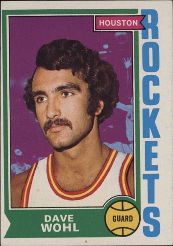 1974 Topps #108 Dave Wohl - Houston Rockets | eBay