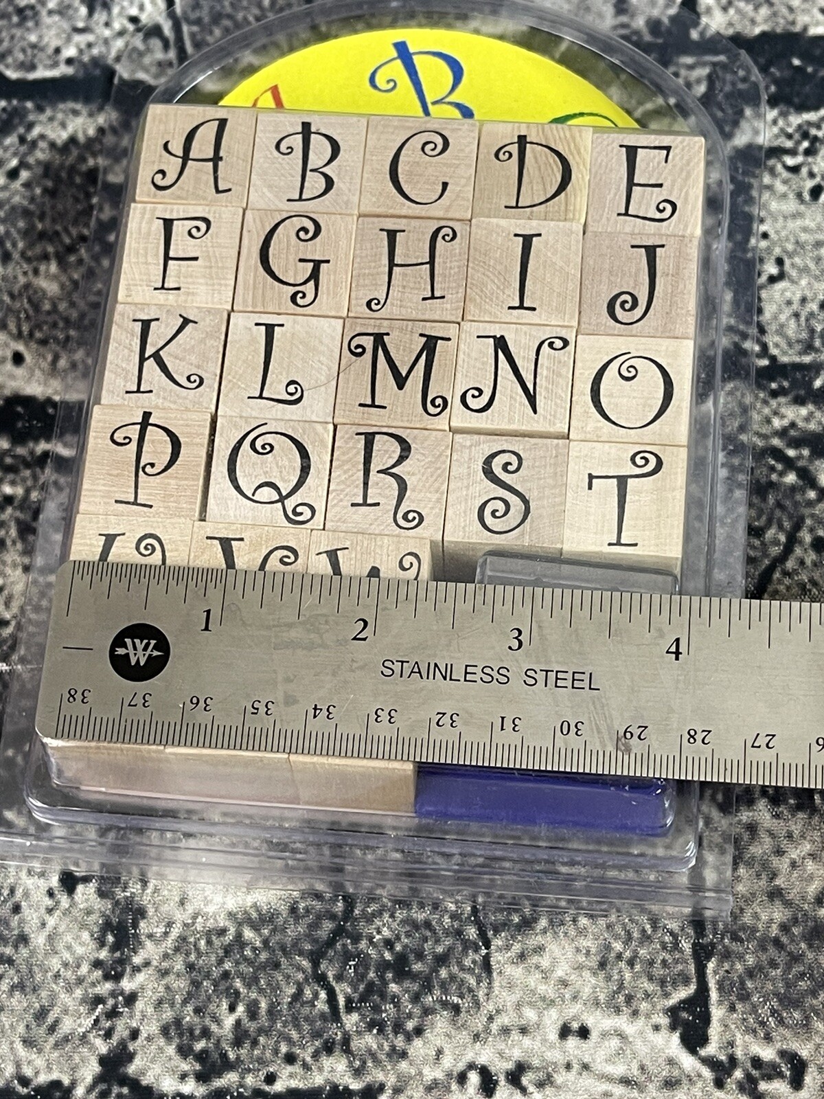 Stampabilities Rubber Stamp Alphabet #223610 Wood Rubber Stamps | eBay