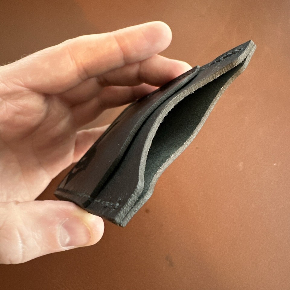 The Bat Wallet - Hand Sewn Leather Wallet With ID Window For Super Hero ...