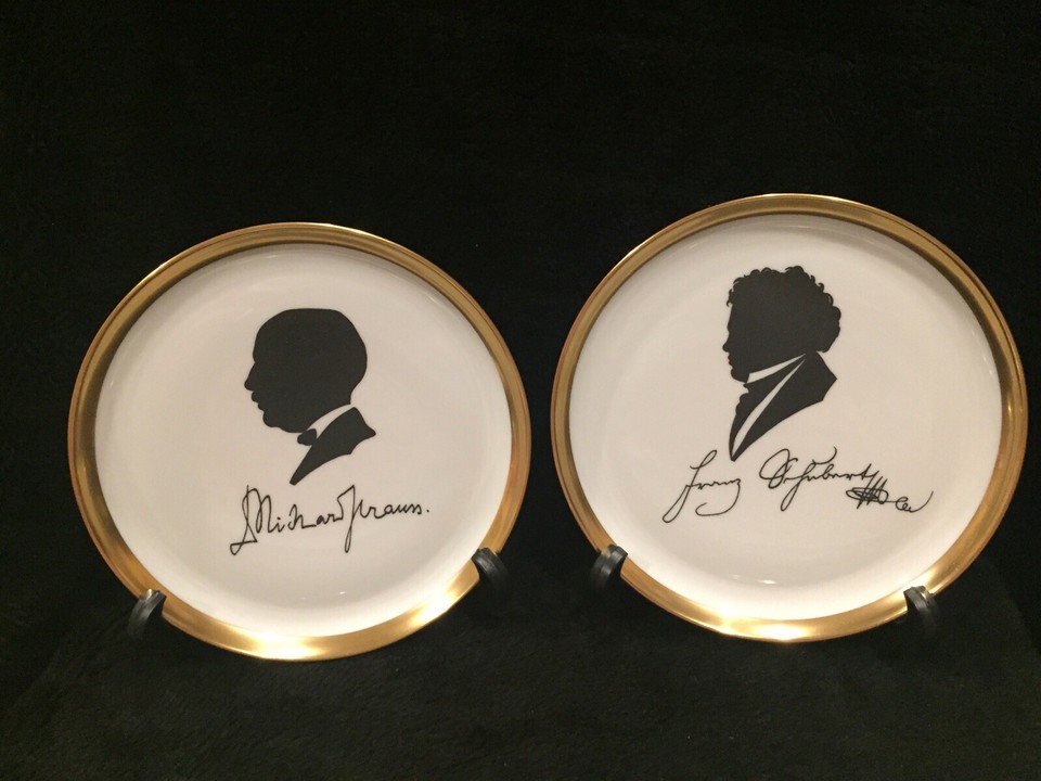 Vintage Furstenberg Composers (6) Collector plates fired only in 1971 ...