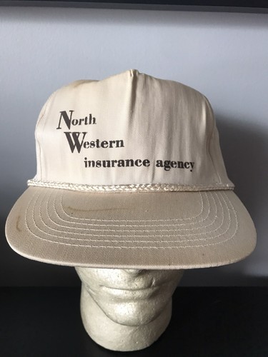 NORTH WESTERN INSURANCE AGENCY SNAPBACK Trucker Hat Baseball Cap ...