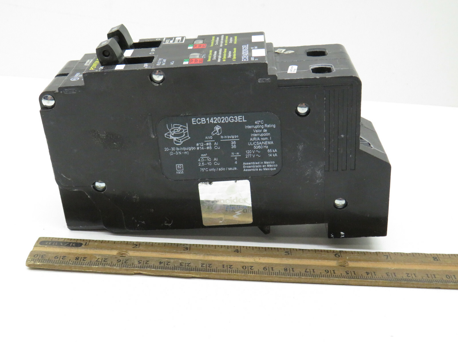 Square D ECB142020G3EL Powerlink 20-Amp 2-Pole EB Circuit Breaker 20A ...