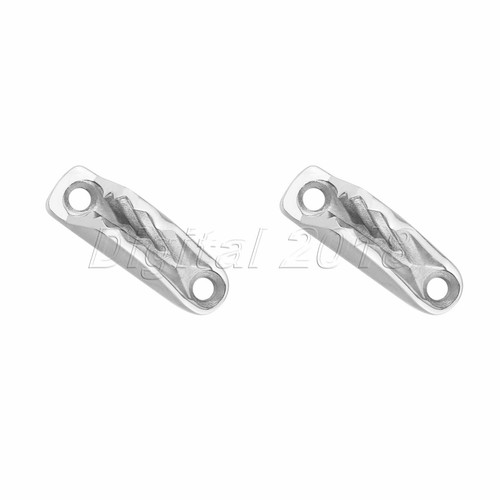2x Boat Yacht Rope Clam Cleat For 6mm Marine Grade 316 Stainless Steel ...