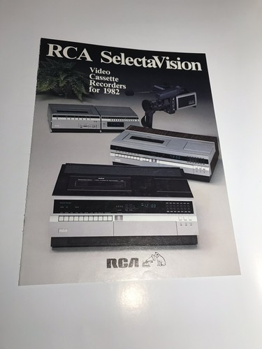 1982 RCA Video Cassette Recorders Catalog/Brochure VG | eBay