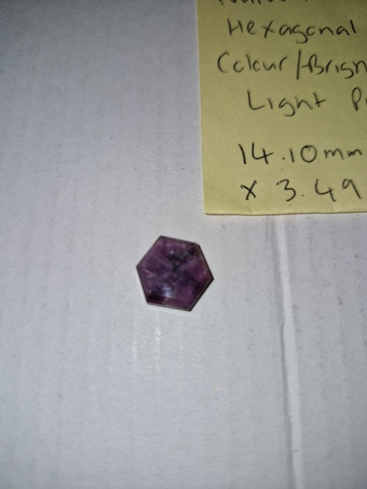 Natural Star Ruby. Hexagonal Slice. 7.4ct | eBay UK
