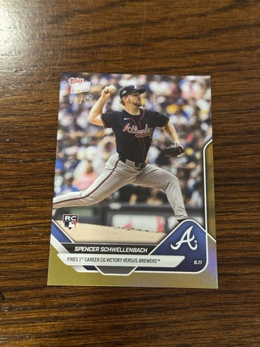 Spencer Schwellenbach RC 1st CG Victory 2025 Topps NOW Card 287 Gold ...