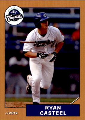 2012 Asheville Tourists Grandstand #4 Ryan Casteel Cleveland Tennessee ...