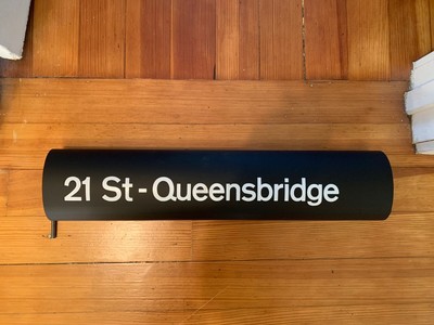 NY NYC SUBWAY ROLL SIGN 21 STREET QUEENSBRIDGE LONG ISLAND CITY QUEENS ...