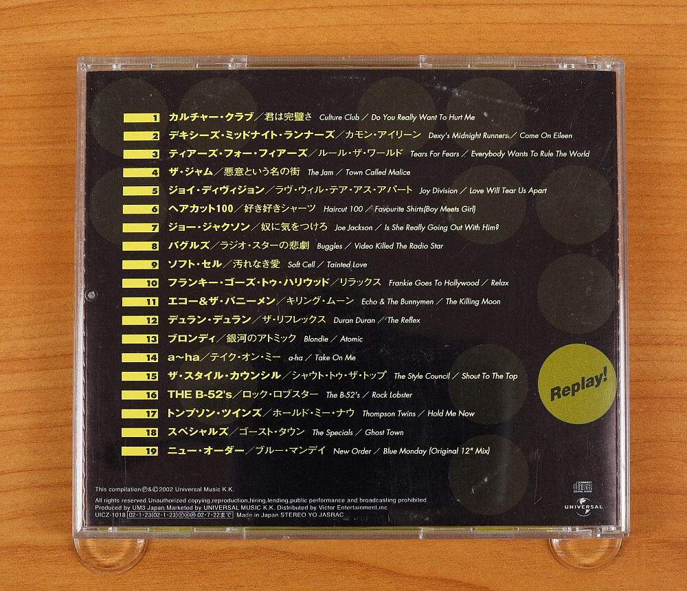Various - Replay! Best New '80s CD (Japan 2002 Universal) UICZ-1018 | eBay