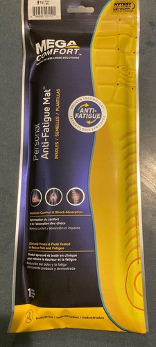 Mega Comfort Personal Anti-Fatigue Mat Insole. SIZE MENS 12 | eBay