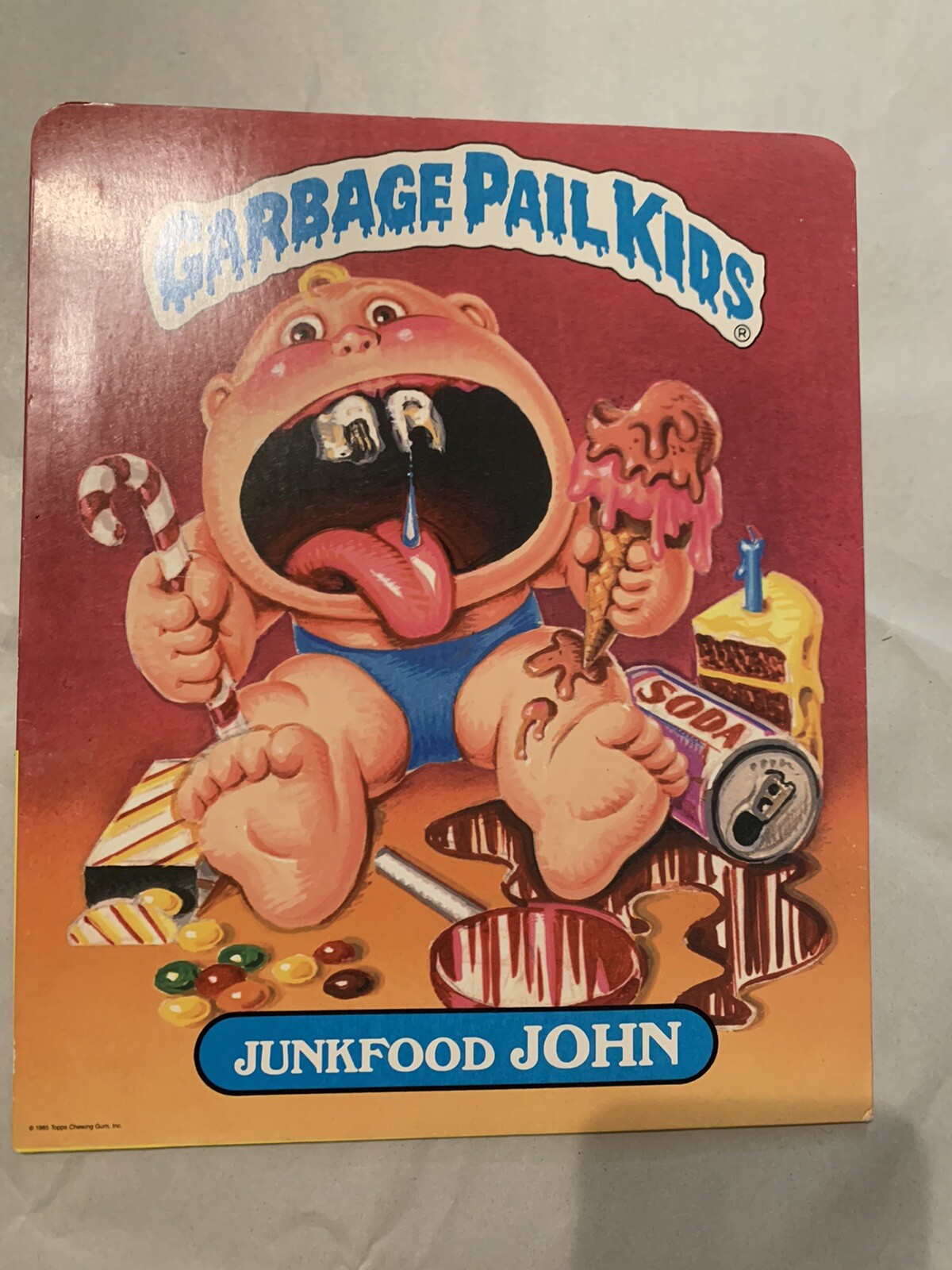 Garbage Pail Kids Folder: Junkfood John And Rappin’ Ron GPK | eBay