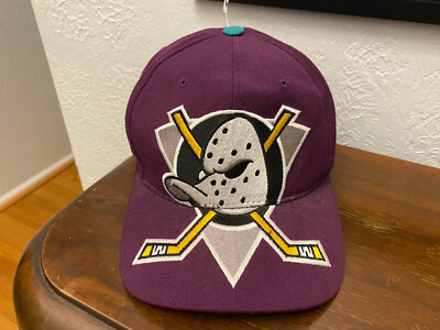 Vintage American Needle Anaheim Mighty Ducks Big Logo SnapBack Hat Cap ...