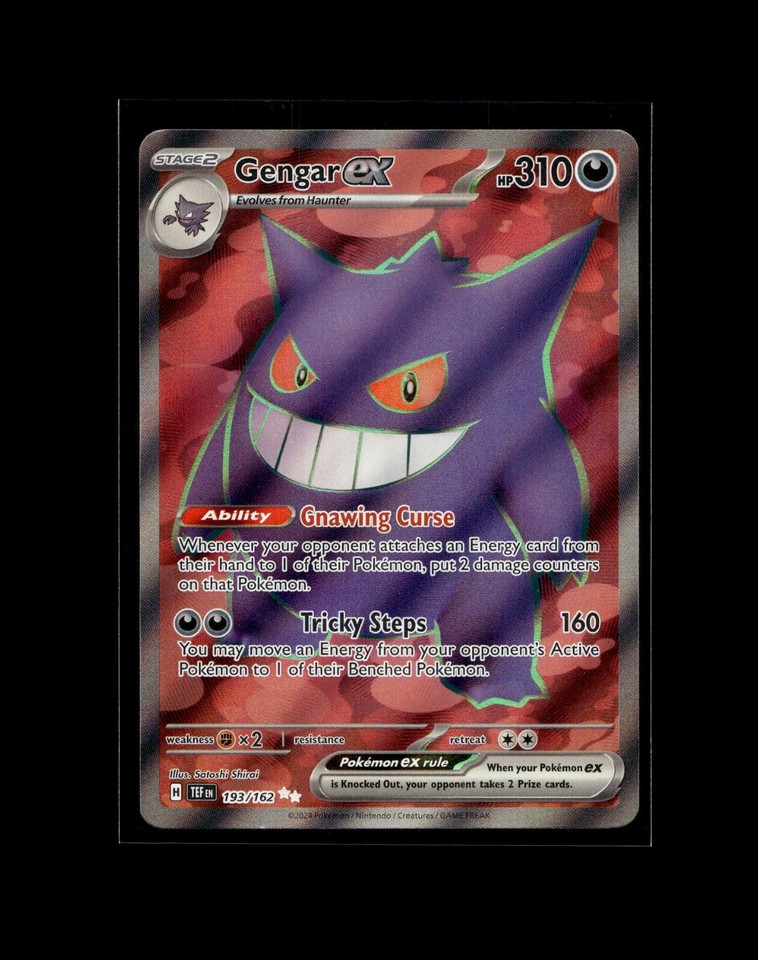 Gastly Haunter Gengar Pokemon Card! Holo/Reverse Holo EX VMAX V GX Rare ...