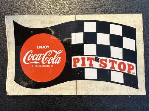 1950's Coca-Cola Pit Stop Sticker Decal Vintage HTF Enjoy | eBay