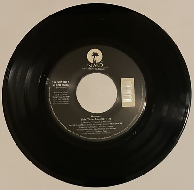 Hanson “ This Time Around / If Only “ 45 Vinyl Record | eBay