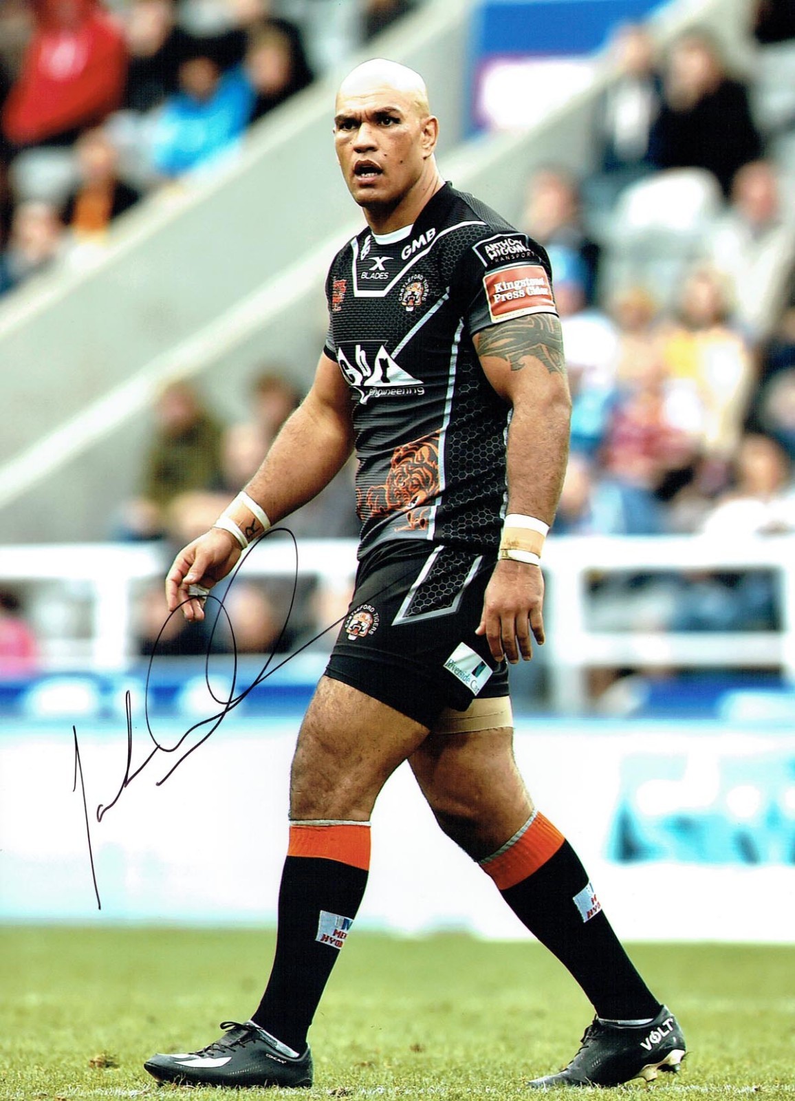 Jake WEBSTER CASTLEFORD Tigers Rugby Signed Autograph 16x12 Photo 2 ...