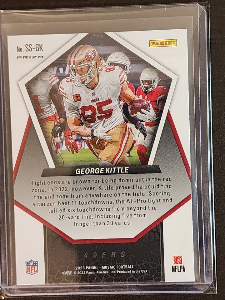 2023 Panini Mosaic Football George Kittle Swagger Silver Prizm #SS-GK ...