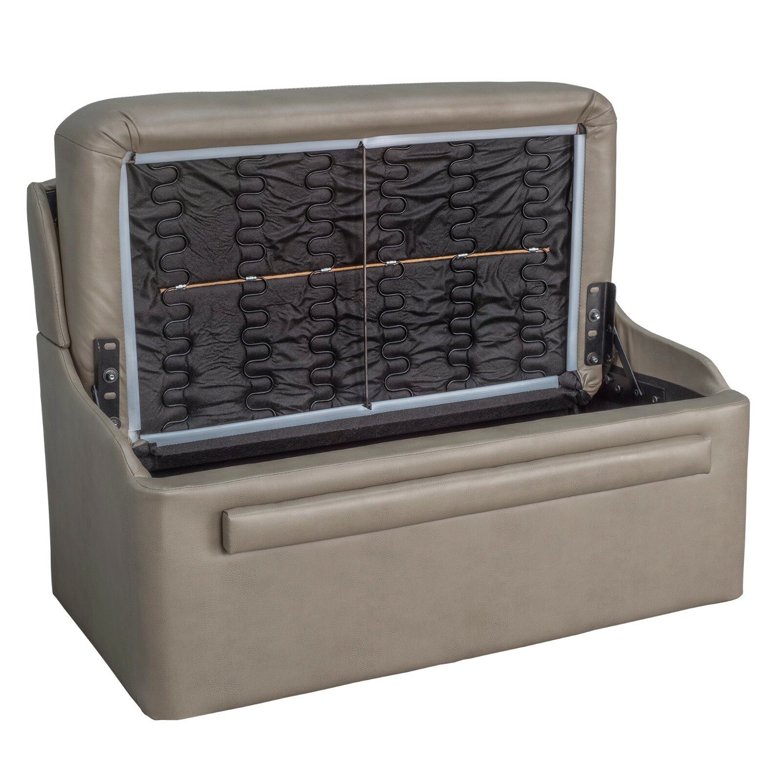 RV RecPro 44" Chestnut Camper Dinette Booth Seats With Storage Converts ...