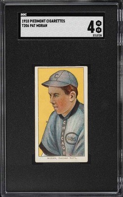 1909-11 T206 Piedmont Pat Moran SGC 4 VGEX | eBay