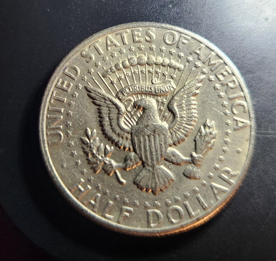 1971 D KENNEDY HALF DOLLAR WITH DD ON UNITED, HALF DOLLAR AND A DIE ...