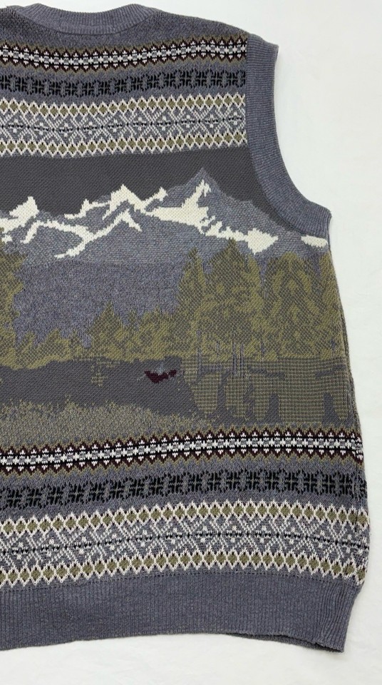 VTG 80s Penguin Grand Slam Cotton Golf Button Down Vest Large Made In ...