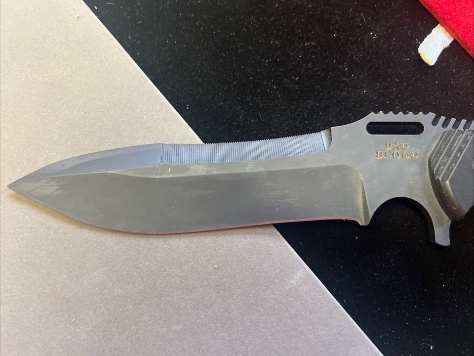 BAD BLOOD DEFENDER TACTICAL FIXED BLADE | eBay