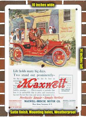 Metal Sign - 1910 Maxwell Model G Runabout- 10x14 inches | eBay