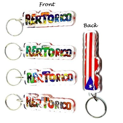 4 X Puerto Rico letter Key Chain Holder Souvenir Rican holder WHOLESALE ...