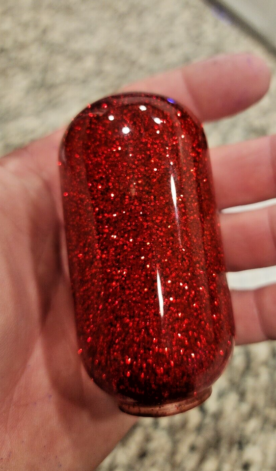 Vintage Custom Red Metal Flake Shift Knob | Rat Fink Hot Rod Rat Rod ...