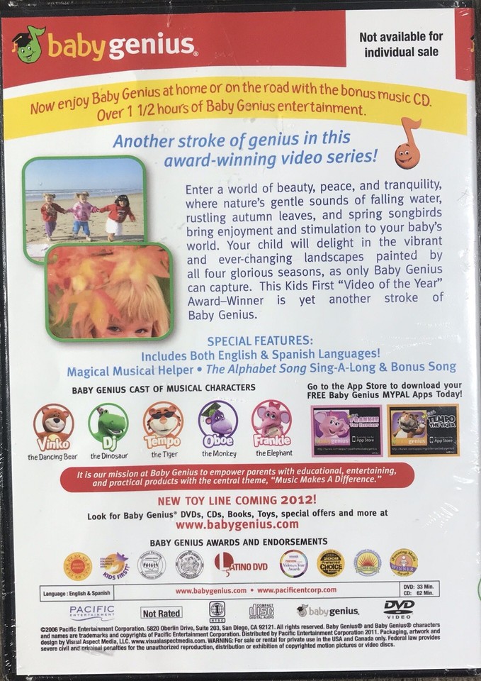 Baby Genius - Four Seasons (DVD, 2004) 796019645195| eBay