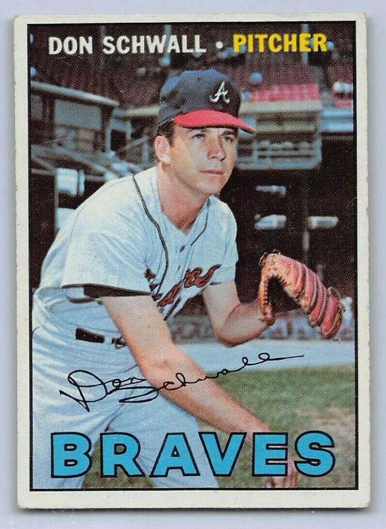 1967 DON SCHWALL - Topps Baseball Card # 267 - ATLANTA BRAVES | eBay