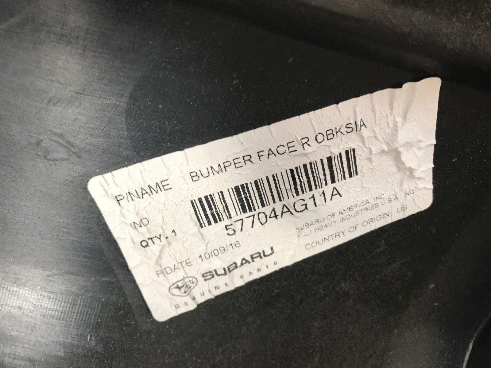 2005 2006 2007 2008 2009 Subaru Outback rear bumper cover 57704AG11A | eBay