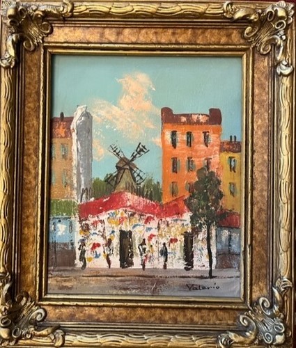 Impressionist Style Oil Painting of Moulin Rouge, Paris by Artist ...