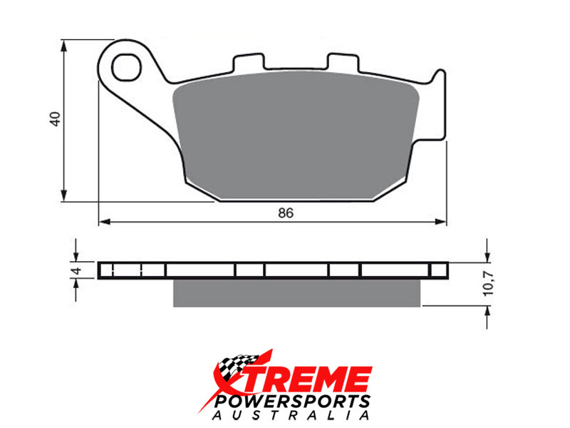 EBC Triumph 600 Daytona 2003-2004 HH Sintered Rear Brake Pad FA140HH | eBay