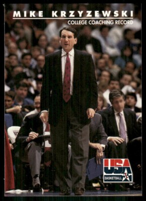 Mike Krzyzewski Coach #96 1992-93 SkyBox USA | eBay